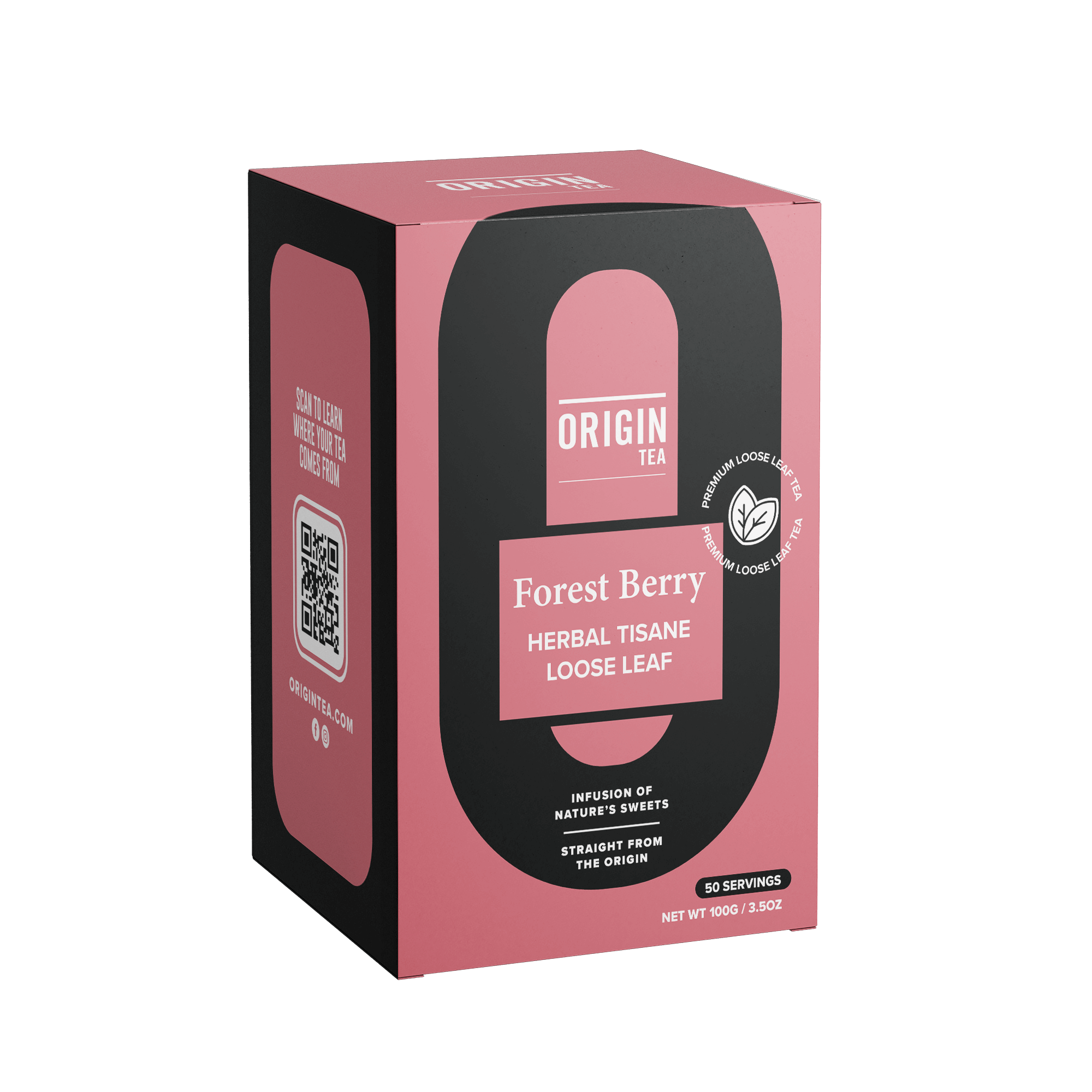 Origin Tea - Forest Berry Caffeine Free Loose Leaf Herbal Tea