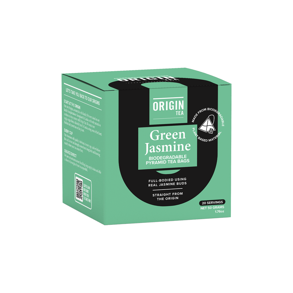 Origin Tea - Green Jasmine Pyramid Green Tea Bags