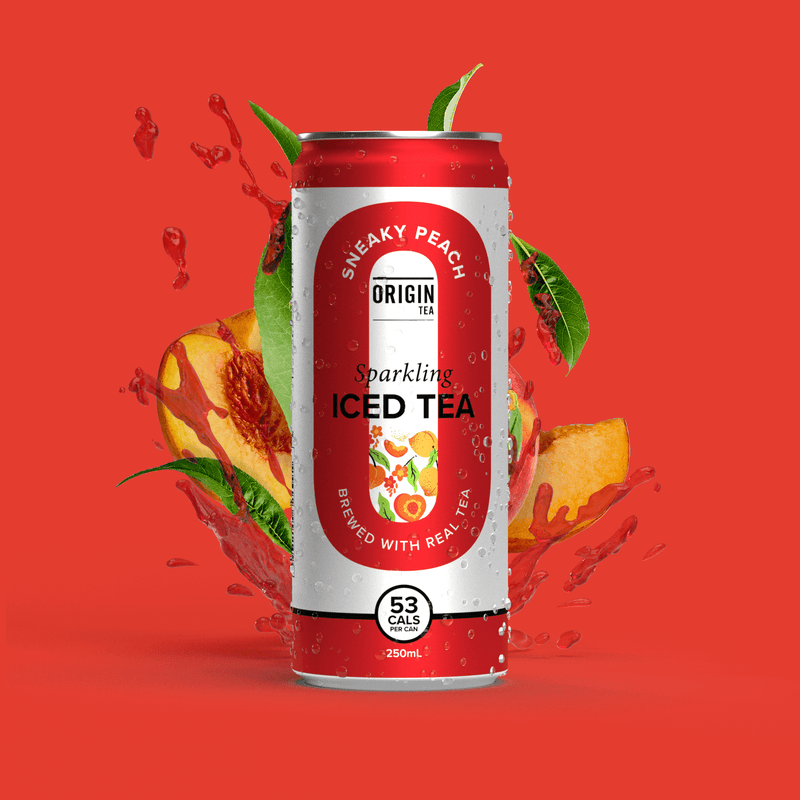 Origin Tea - Low Sugar Sneaky Peach Sparkling Iced Tea