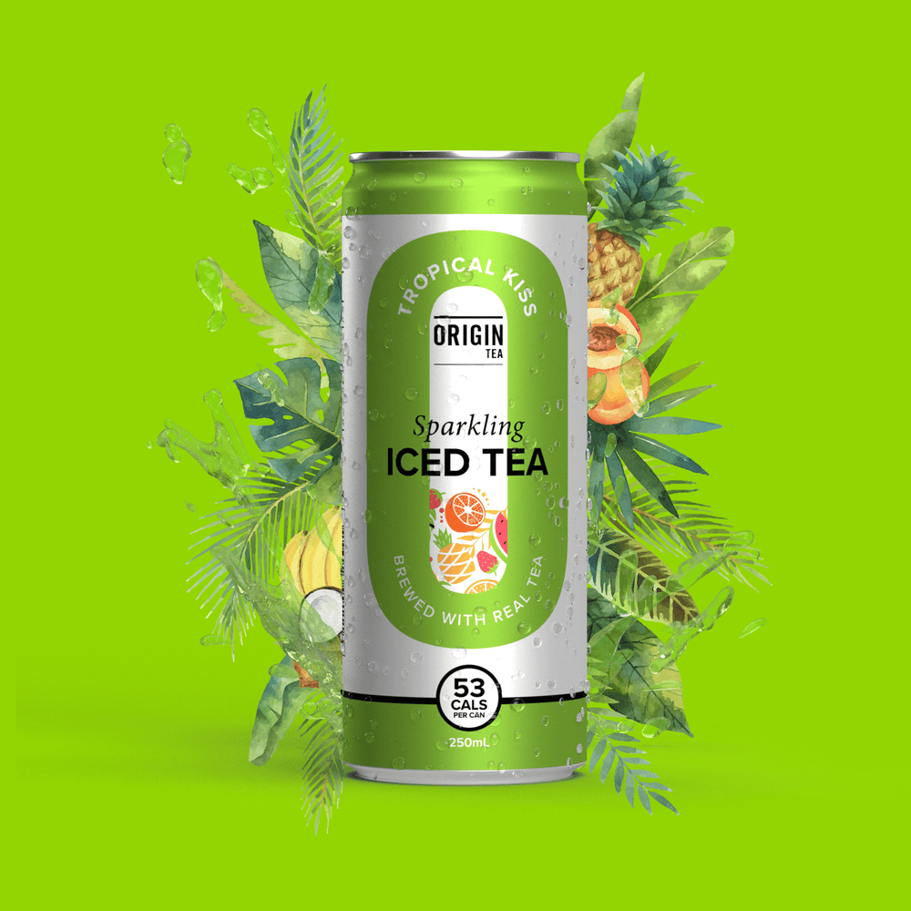 Origin Tea - Low Sugar Tropical Kiss Sparkling Iced Tea