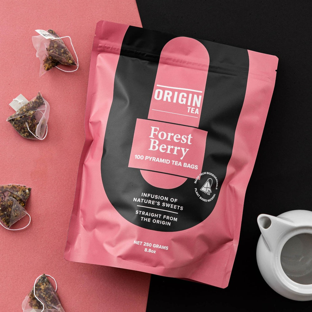 Origin Tea - Forest Berry Caffeine Free Pyramid Herbal Tea Bags